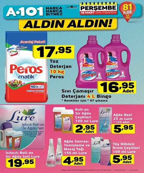 A101 16 Mart 2017 Aktüel Ürünler Kataloğu