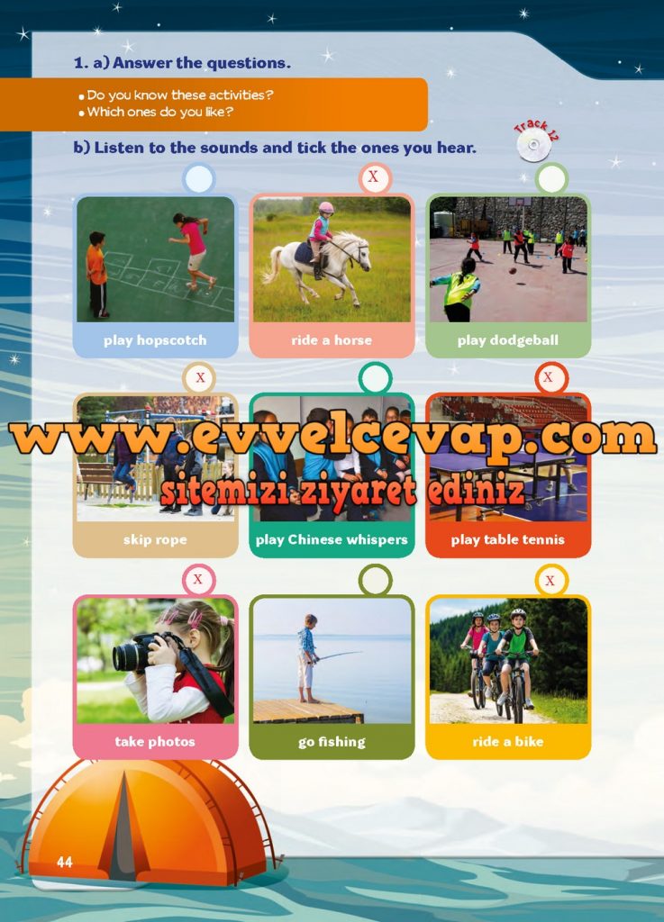 5. Sınıf Meb Yayınları İngilizce Ders Kitabı Sayfa 44 Cevabı - Evvel Cevap