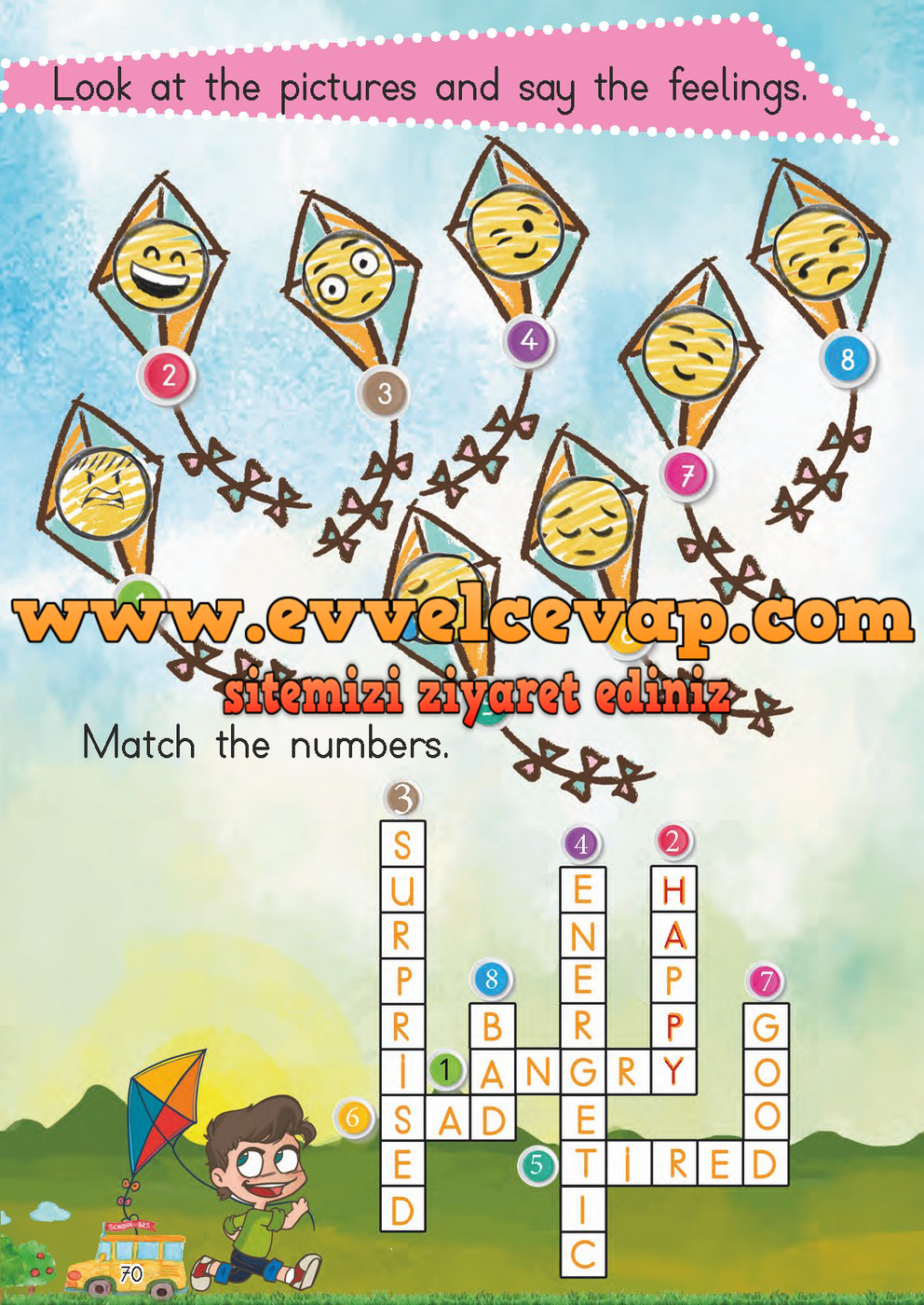 3. Sınıf Meb Yayınları İngilizce Ders Kitabı Sayfa 70 Cevabı - Evvel Cevap