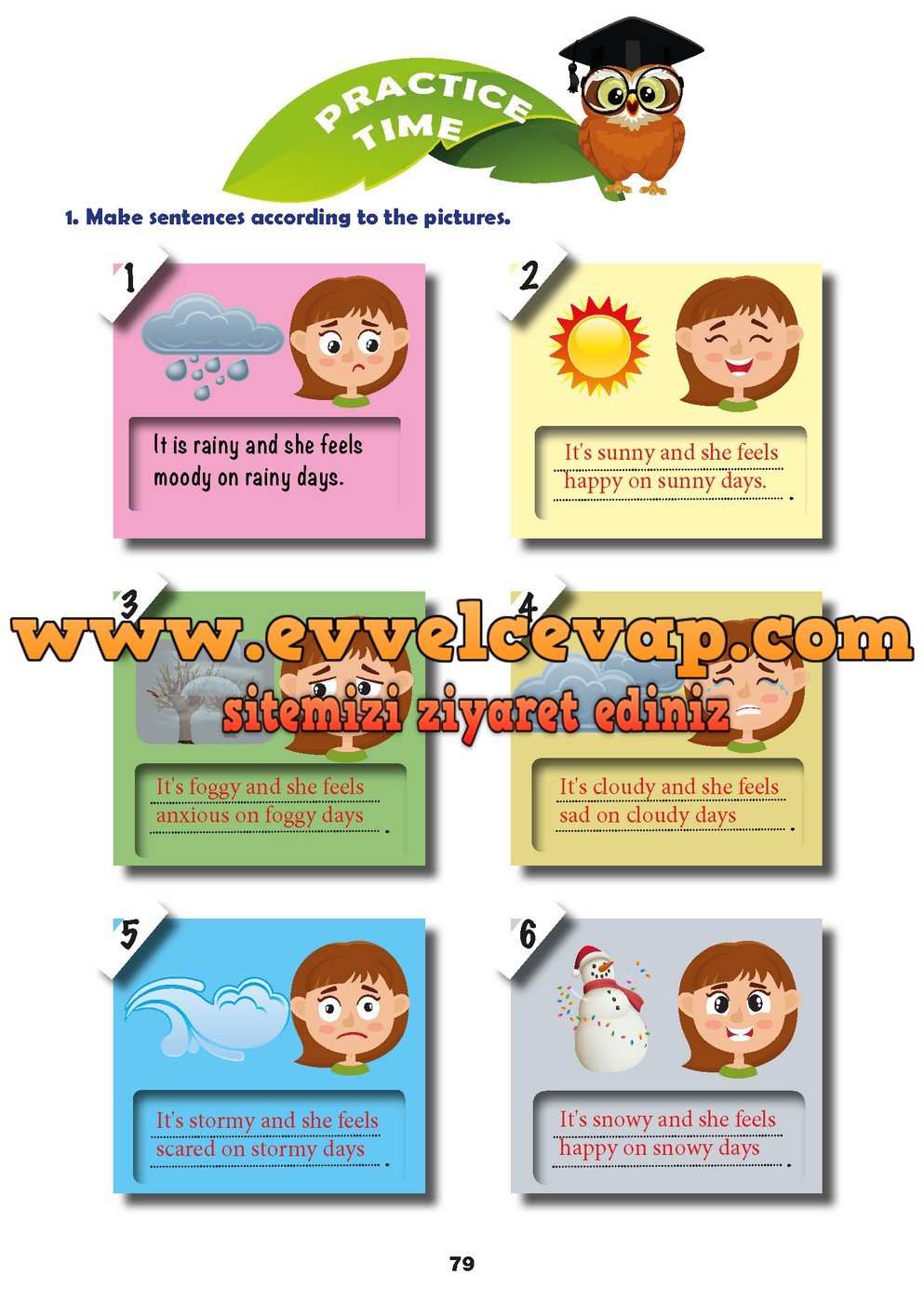 6. Sınıf Meb Yayınları İngilizce Ders Kitabı Sayfa 79 Cevabı - Evvel Cevap