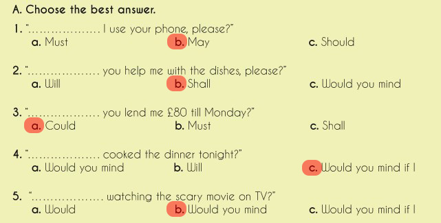 Choose the best answer. - Evvel Cevap