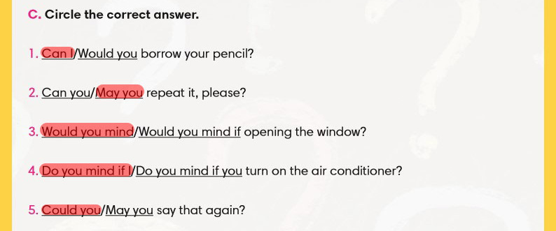 Circle the correct answer.
