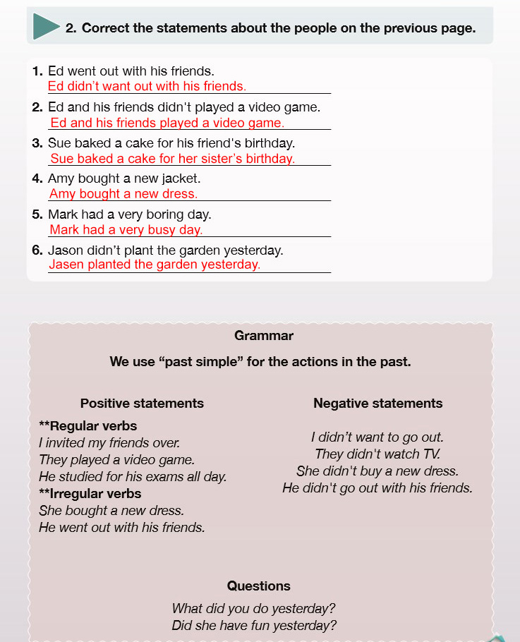 What did you do yesterday?