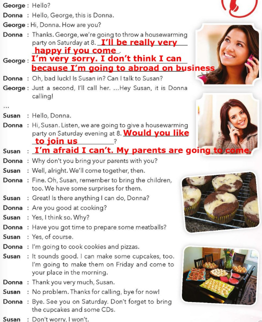 Listen to the dialogue and complete the missing parts.