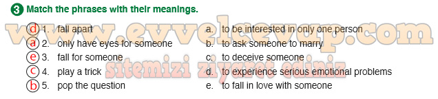 Match the phrases with their meanings.