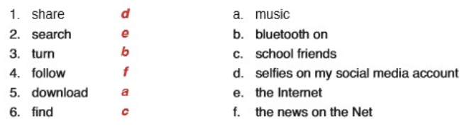 Match the two word columns.