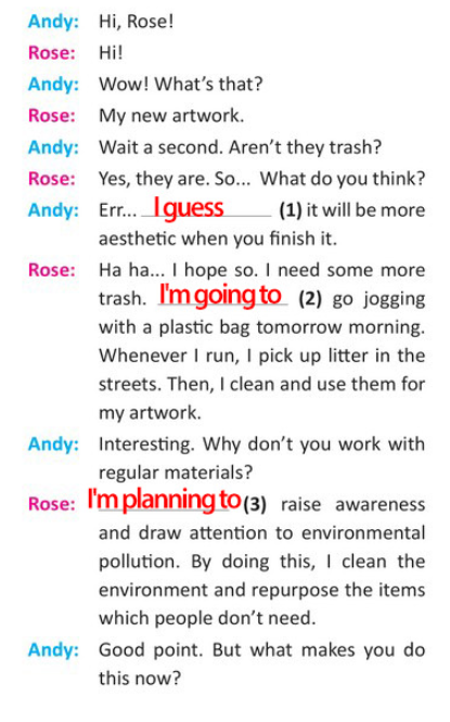 Read the following dialogue and listen to the audio to fill in the ...