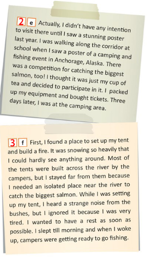 Read the paragraphs below and match them to the pictures.