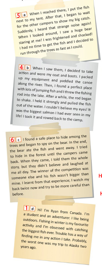 Read the paragraphs below and match them to the pictures.