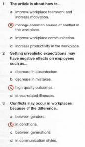 Skim and scan the text and circle the correct answer.