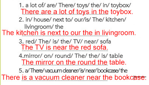 Put the words into correct order.