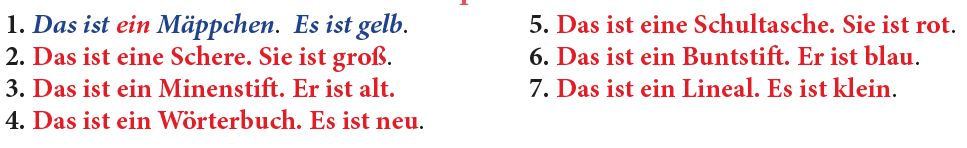 Was ist das? Bilde Sätze wie im Beispiel!