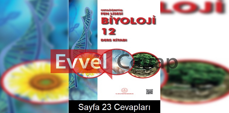12. Sınıf Fen Lisesi Biyoloji Ders Kitabı Cevapları Sayfa 23