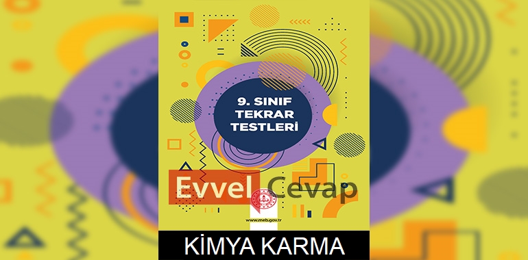 9. Sınıf Tekrar Testleri Kimya Karma Test Cevapları