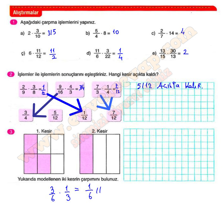 6. Sınıf Matematik Ders Kitabı Cevapları Ata Yayıncılık Sayfa 92