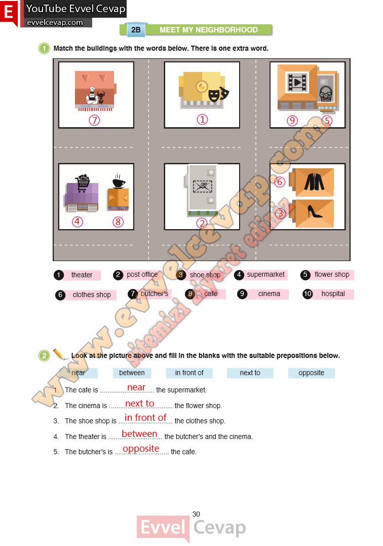 9. Sınıf İngilizce Ders Kitabı Cevapları Erkad Yayıncılık Sayfa 30