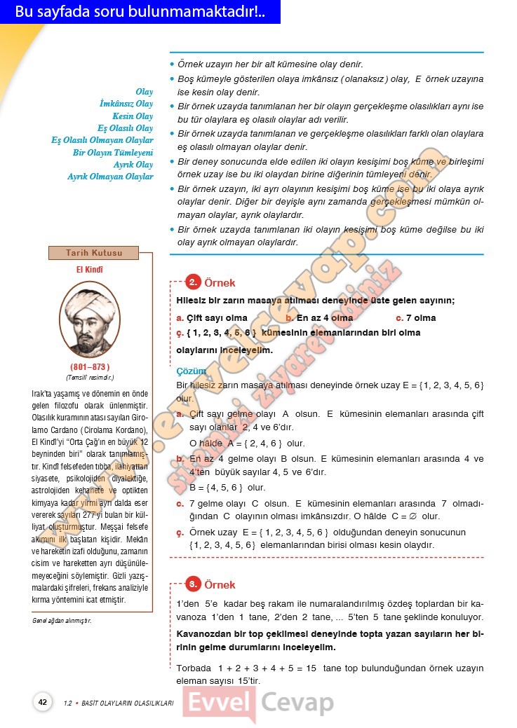 10. Sınıf Miray Yayınları Matematik Ders Kitabı Cevapları Sayfa 40-41-42-43