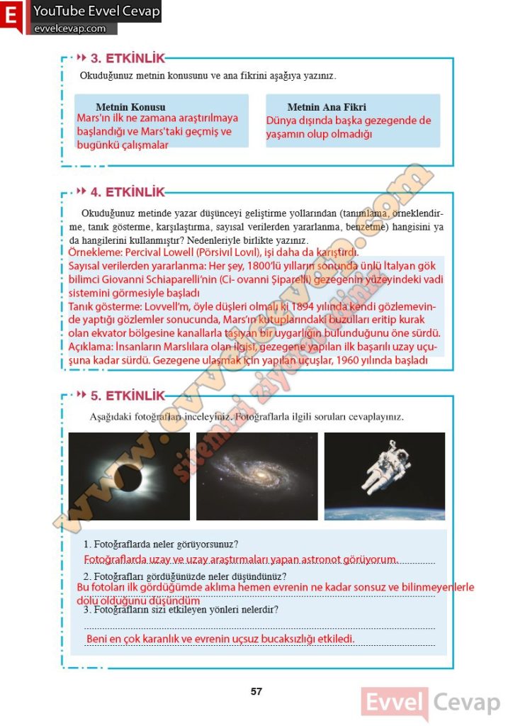 8. Sınıf Ferman Yayınları Türkçe Ders Kitabı Cevapları Sayfa 52-53-54 ...