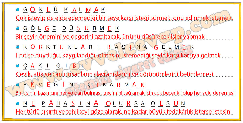 Cahit Sıtkı'nın Mektubu (Dinleme Metni) Cevapları (7. Sınıf Türkçe)