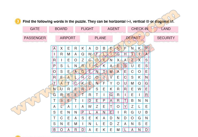 Find the following words in the puzzle. They can be horizontal ...