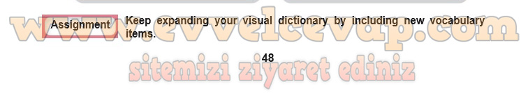 Keep expanding your visual dictionary by including new vocabulary items ...