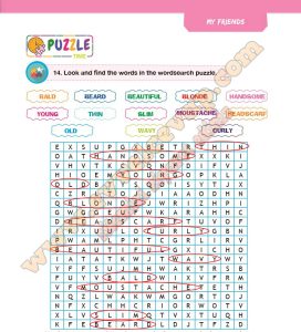 Look and find the words in the wordsearch puzzle.