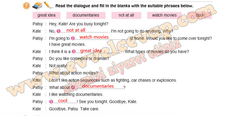 Listen to the recording and check your answers.