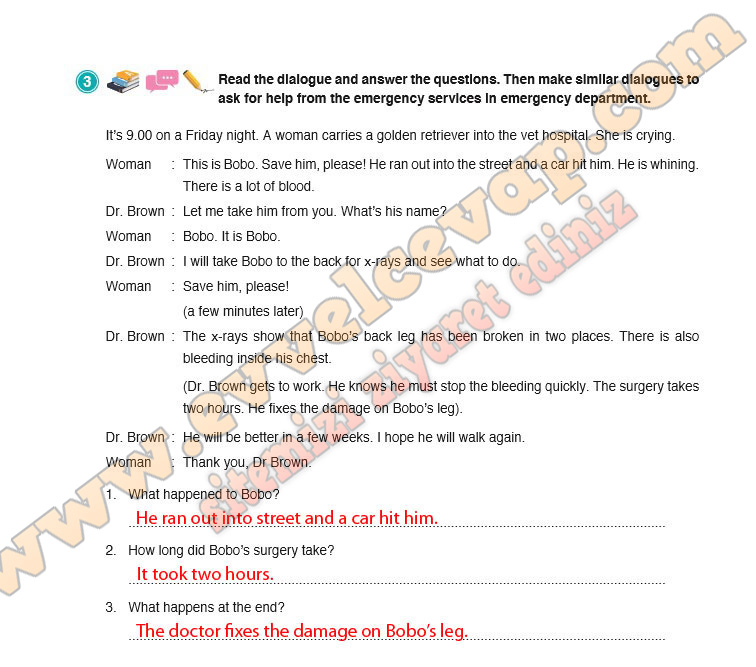 Read the dialogue and answer the questions. Then make similar dialogues ...