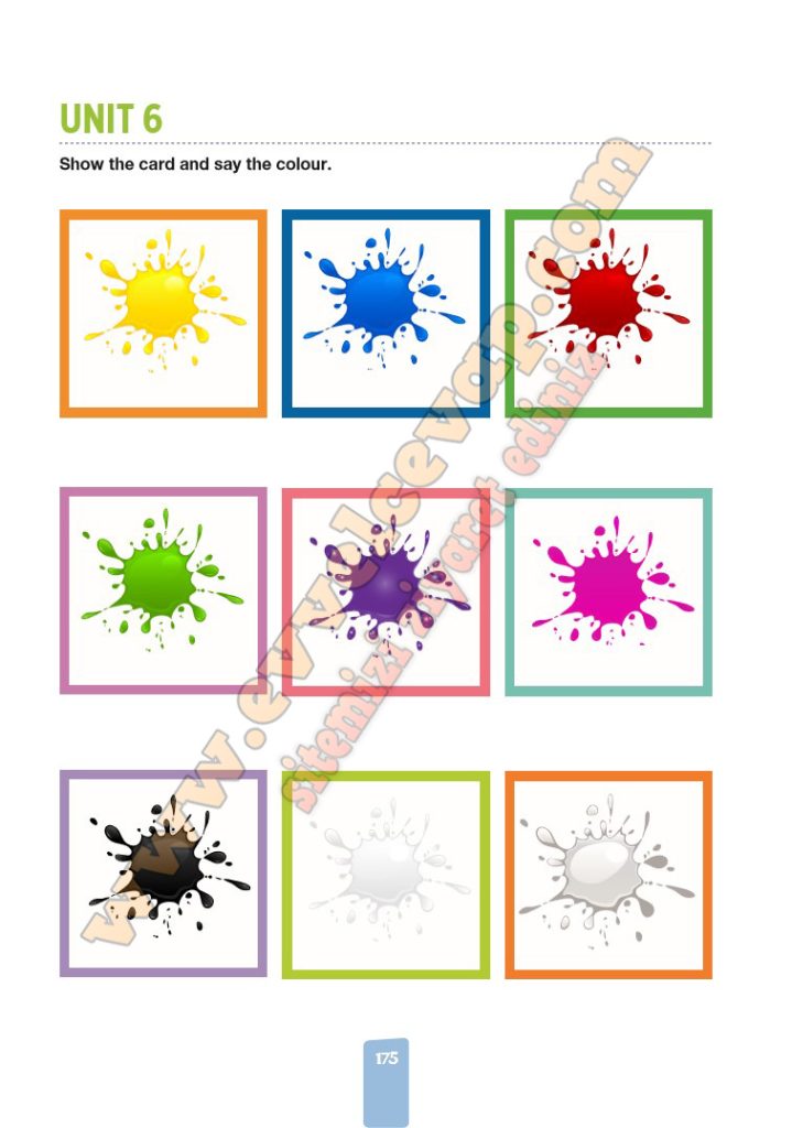 Show the card and say the colour. - Evvel Cevap