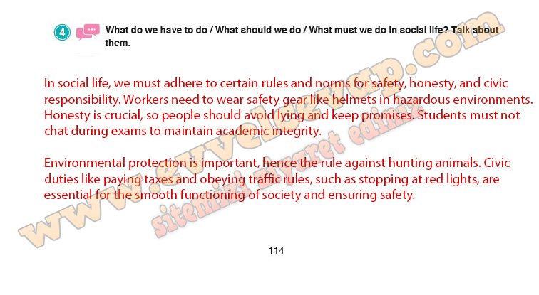 What do we have to do / What should we do / What must we do in social ...