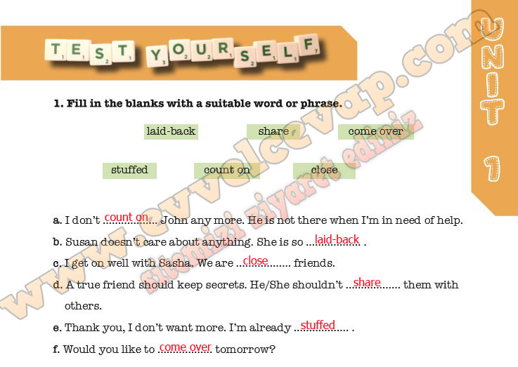 Fill in the blanks with a suitable word or phrase.