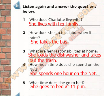 Listen again and answer the questions below.
