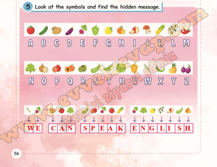 Look at the symbols and find the hidden message.