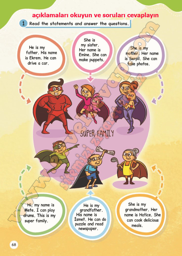 Read the statements and answer the questions.