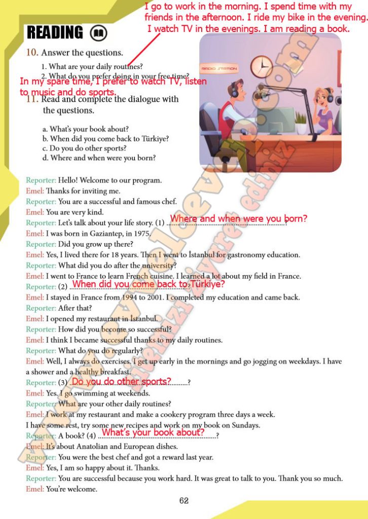 What are your daily routines?