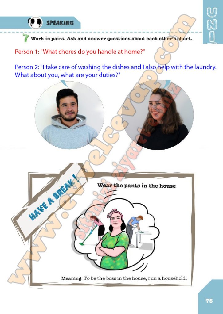 Work in pairs. Ask and answer questions about each other’s chart.