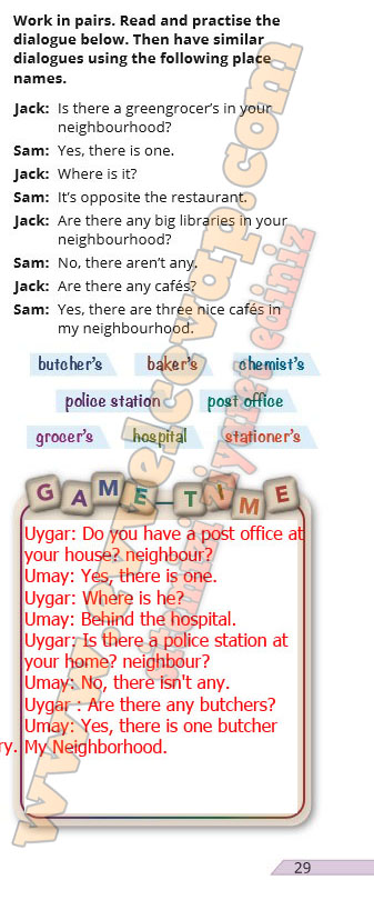 Work in pairs. Read and practise the dialogue below. Then have similar ...
