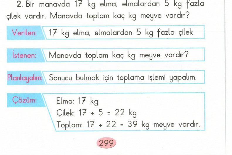 Bir manavda 17 kg elma, elmalardan 5 kg fazla çilek vardır. Manavda ...