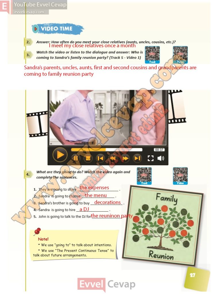 10. Sınıf İngilizce Ders Kitabı Cevapları Pasifik Yayınları Sayfa 27