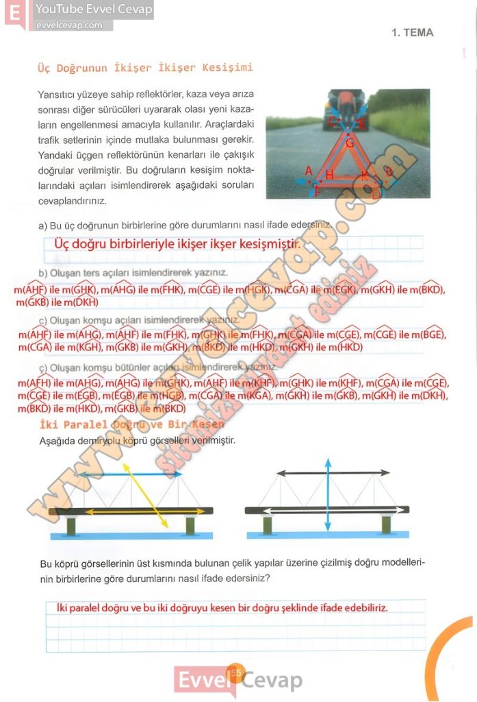 5. Sınıf Matematik Ders Kitabı Cevapları Meb Yayınları (1. Kitap) Sayfa 55