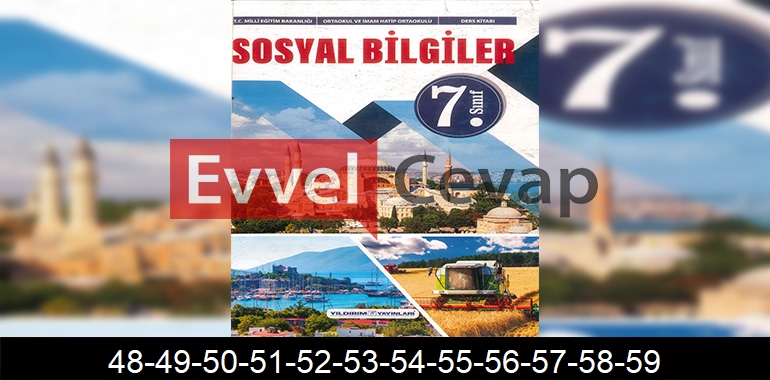 7. Sınıf Yıldırım Yayınları Sosyal Bilgiler Ders Kitabı Cevapları Sayfa ...