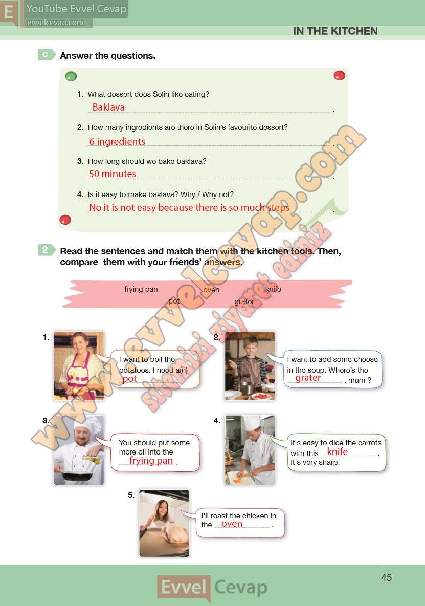 8. Sınıf Bilim ve Kültür Yayınları İngilizce Ders Kitabı Cevapları Sayfa 41-42-43-44-45-46-47-48 ...