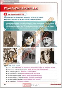 Almanca A1.1 Ders Kitabı Cevapları Ada Yayınları Sayfa 92 - Evvel Cevap