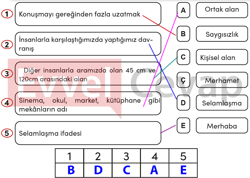 Görgü Kuralları ve Nezaket Ders Kitabı Cevapları Meb Yayınları (1. Kitap) Sayfa 167
