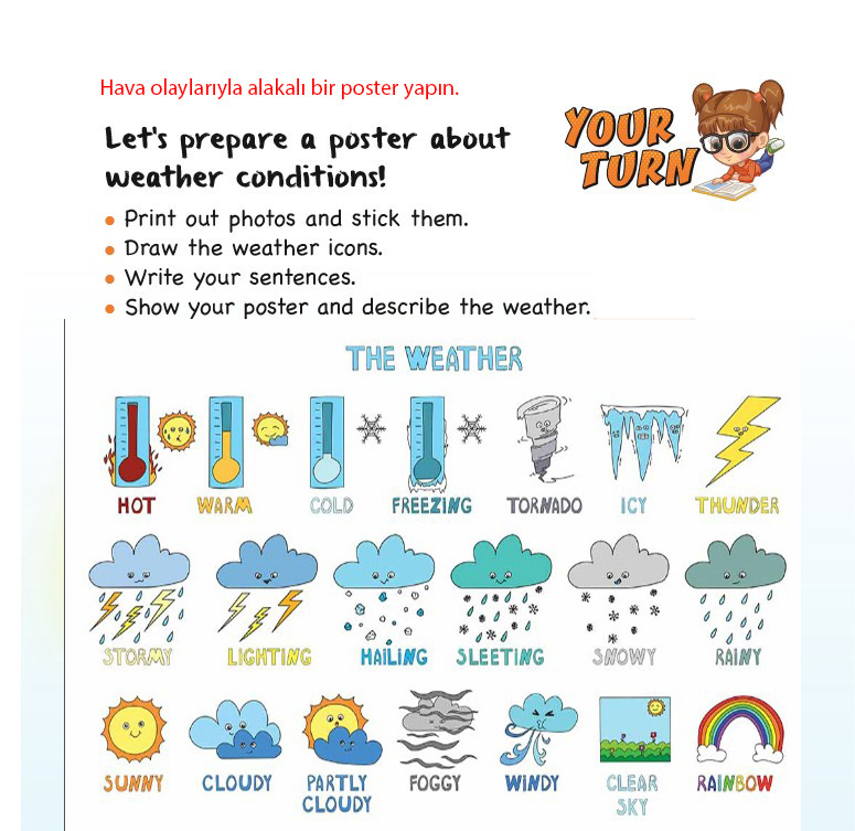 Let’s prepare a poster about weather conditions!