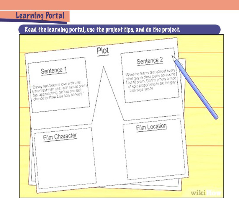 Read the learning portal, use the project tips, and do the project ...