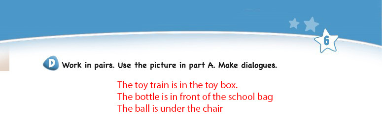Work in pairs. Use the picture in part A. Make dialogues.