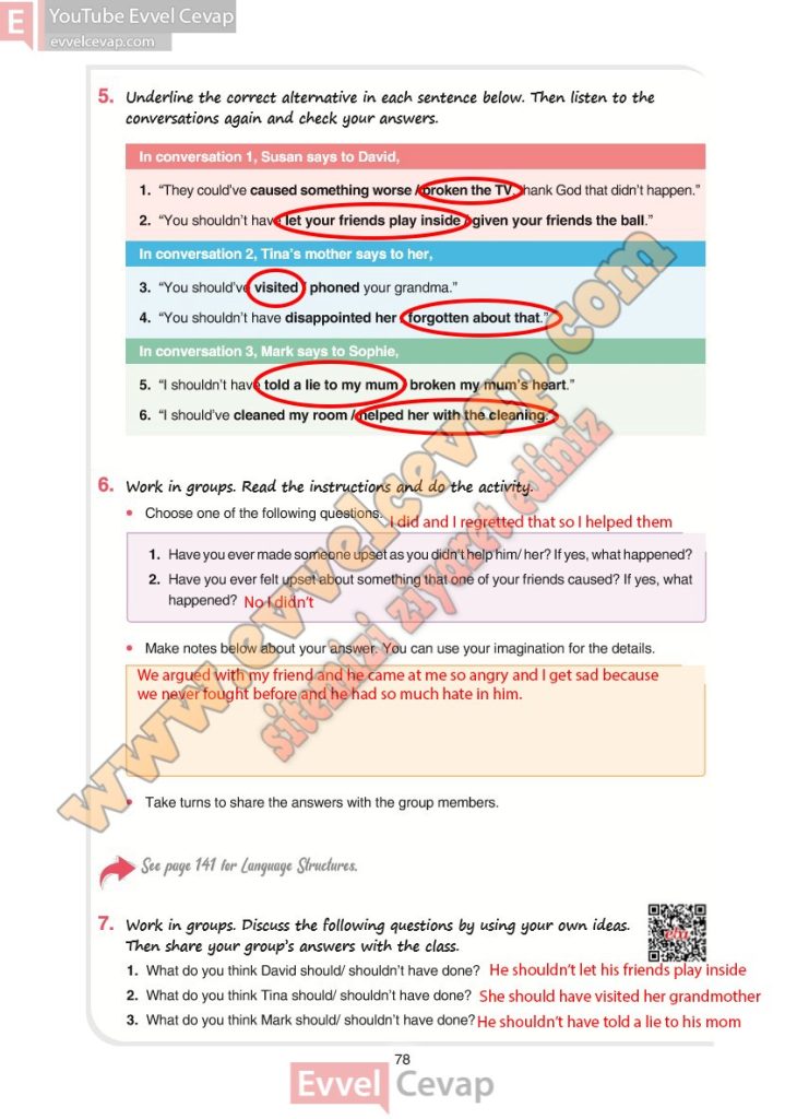 11. Sınıf Yıldırım Yayınları İngilizce Ders Kitabı Cevapları Sayfa 75 ...