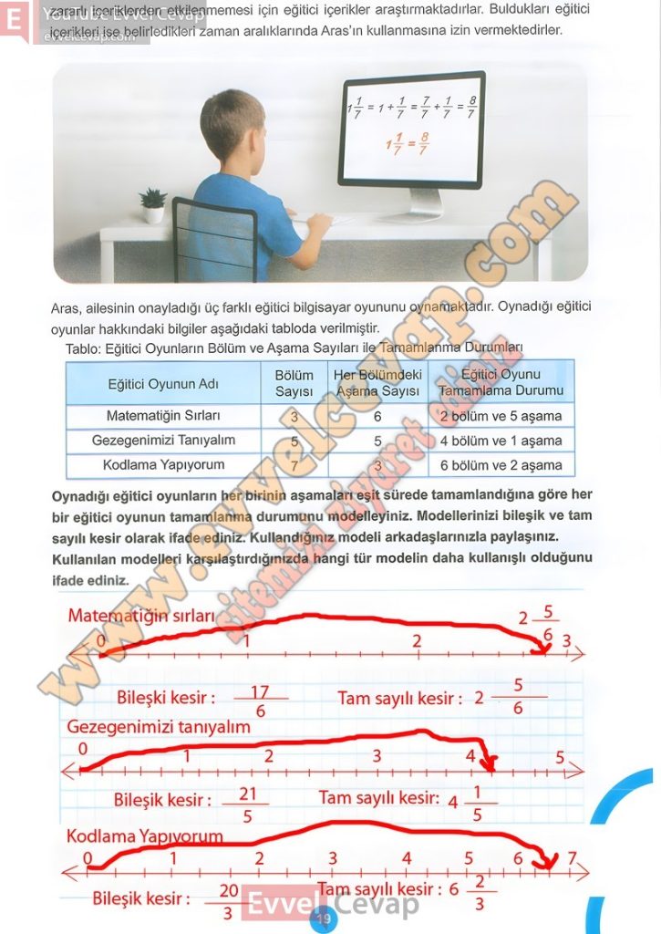 5. Sınıf Matematik Ders Kitabı Cevapları Sayfa 17-18-19-20-21-22-23-24-25-26-27-28-29-30-31