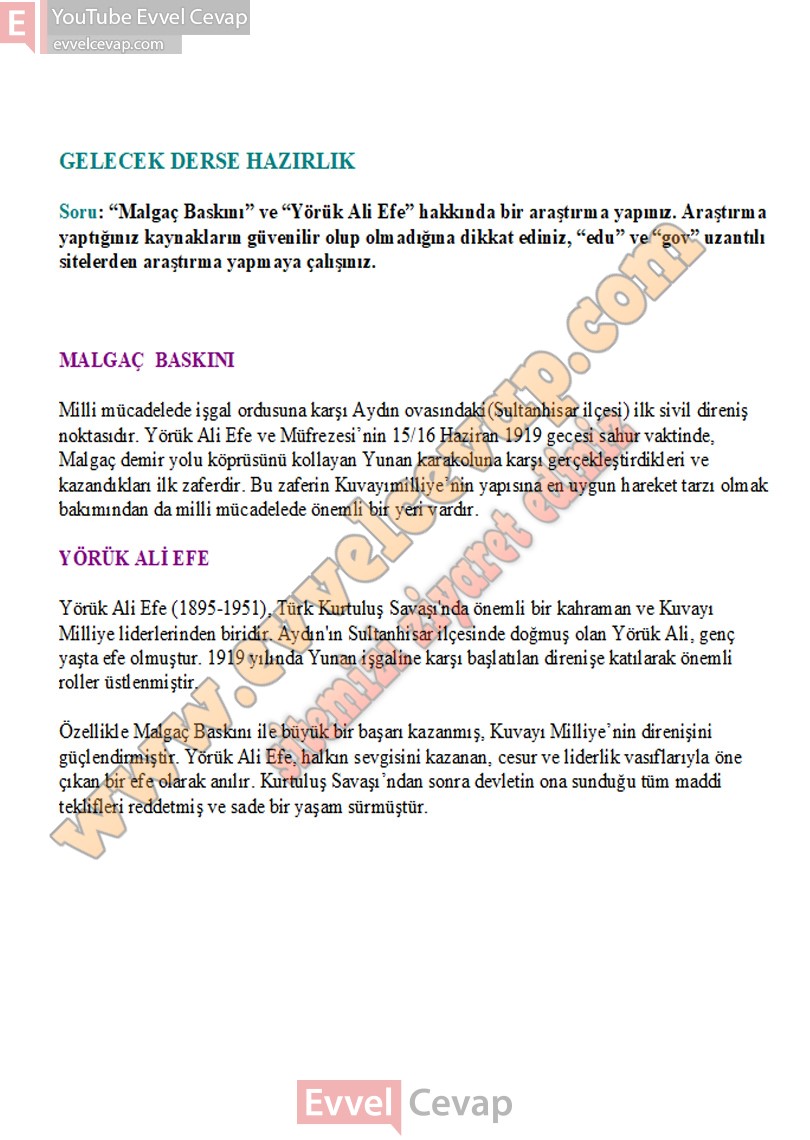 7. Sınıf Özgün Yayıncılık Türkçe Ders Kitabı Cevapları Sayfa 61-62-63 ...